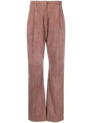 Brunello Cucinelli Loose Leather Trousers