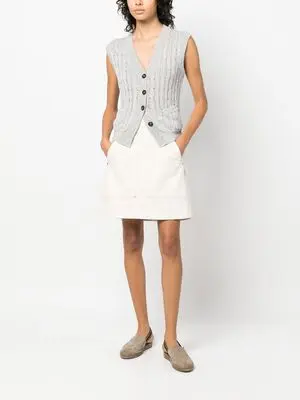 Brunello Cucinelli High-rise Mini Skirt