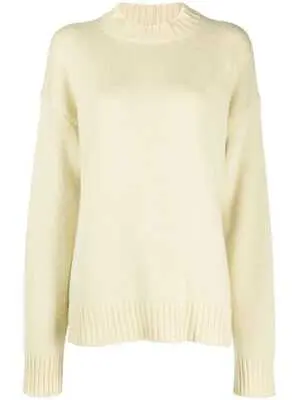 JIL SANDER Cashmere-cotton Crewneck Jumper
