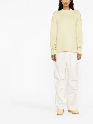JIL SANDER Cashmere-cotton Crewneck Jumper