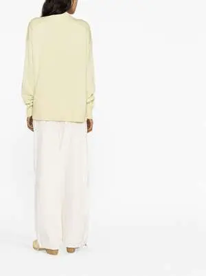 JIL SANDER Cashmere-cotton Crewneck Jumper