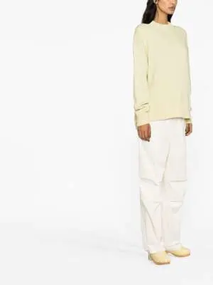 JIL SANDER Cashmere-cotton Crewneck Jumper