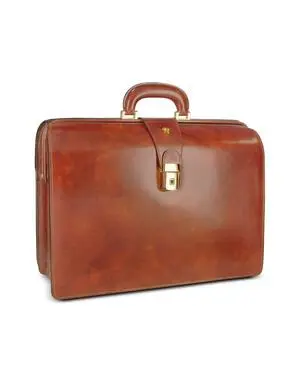 PRATESI Leather Doctor Bag Briefcase