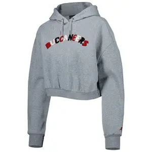 THE WILD COLLECTIVE Tampa Bay Buccaneers Cropped Pullover Hoodie