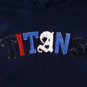 THE WILD COLLECTIVE Tennessee Titans Cropped Pullover Hoodie