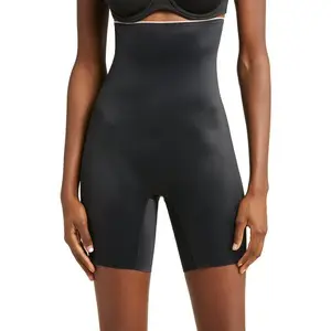 Chantelle Basic Shaping High Waist Mid Thigh Shorts - Black