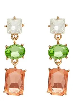PETIT MOMENTS Allie Drop Earrings - Clear