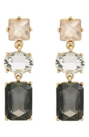 PETIT MOMENTS Allie Drop Earrings - Smoke