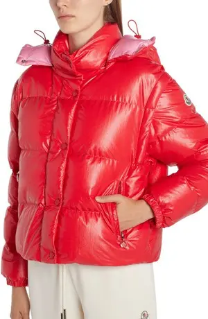 Moncler Mauleon Convertible Down Jacket - Red
