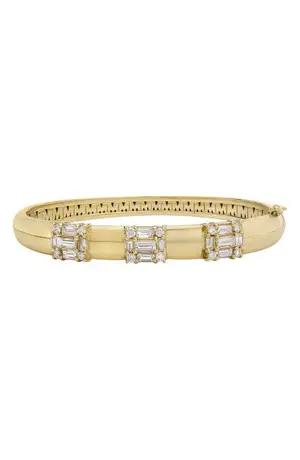 MINDI MOND Clarity Diamond Station Bracelet - 18k Yellow Gold