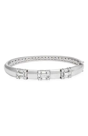 MINDI MOND Clarity Diamond Station Bracelet - 18kwg