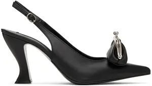 PUSHBUTTON Pushbutton Black Coin Purse Heels - Black