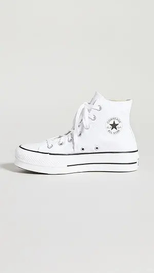 CONVERSE Chuck Taylor All Star Lift High Top Sneakers - White/black/white