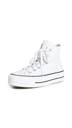 CONVERSE Chuck Taylor All Star Lift High Top Sneakers - White/black/white