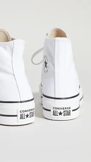 CONVERSE Chuck Taylor All Star Lift High Top Sneakers - White/black/white