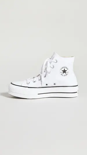 CONVERSE Chuck Taylor All Star Lift High Top Sneakers - White/black/white