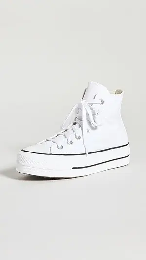 CONVERSE Chuck Taylor All Star Lift High Top Sneakers - White/black/white