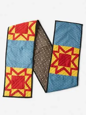 BODE Bode - Blazing Star Quilted Cotton Scarf - Mens - Multi - Multi