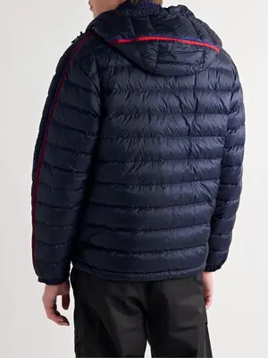 Moncler Agout Striped Quilted Shell Down Jacket