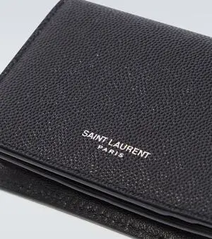 Saint Laurent Logo Leather Card Case