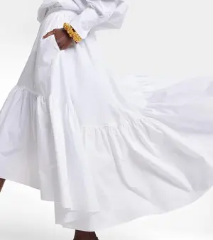 PATOU Tiered Midi Skirt