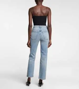 Khaite Abigail High-rise Straight Jeans
