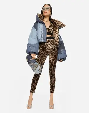 Dolce & Gabbana Leopard-print Charmeuse Leggings - Animal Print
