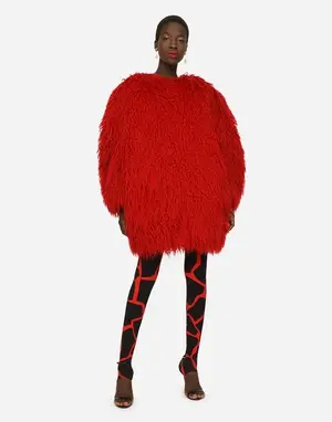 Dolce & Gabbana Faux Fur Coat