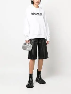 Dsquared2 Logo-print Cotton Hoodie - White