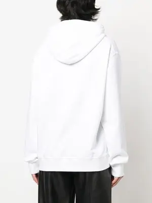 Dsquared2 Logo-print Cotton Hoodie - White