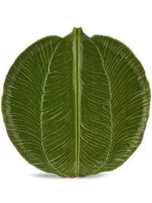 BORDALLO PINHEIRO Banana Madeira Glazed Tray - Green