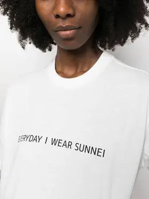 Sunnei Slogan-print Cotton T-shirt