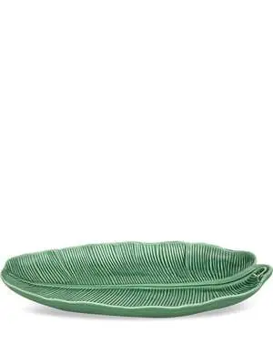BORDALLO PINHEIRO Folhas Banana Leaf Dish - Green
