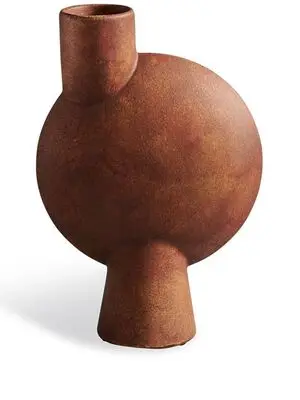 101 COPENHAGEN Sphere Asymmetric Vase - Brown