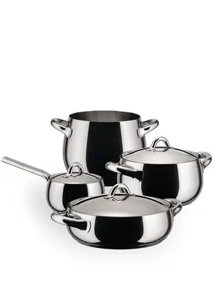ALESSI Mami Seven-piece Cookware Set - Silver