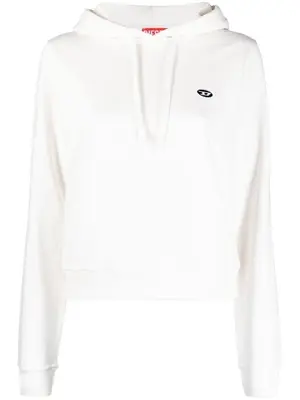 DIESEL® Logo-patch Hoodie - White