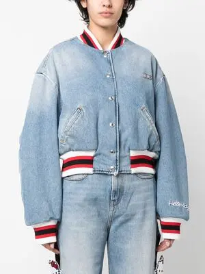 Gcds Hello Kitty Denim Bomber Jacket