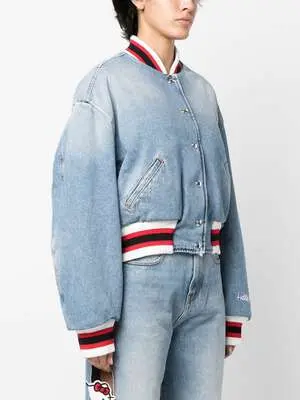 Gcds Hello Kitty Denim Bomber Jacket