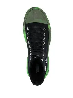VIRON Camouflage-print Sole Sneakers - Black