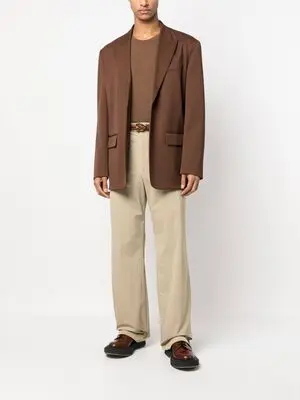 TOM FORD Solid-color Crew-neck T-shirt - Brown