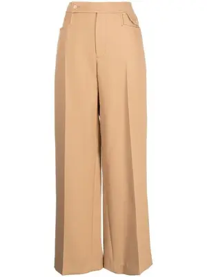 Low Classic Slit Pants For Women