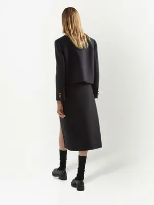 Prada Single-breasted Tricotine Jacket