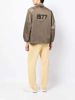Fear Of God 1977 Logo Print Shirt Jacket - Brown