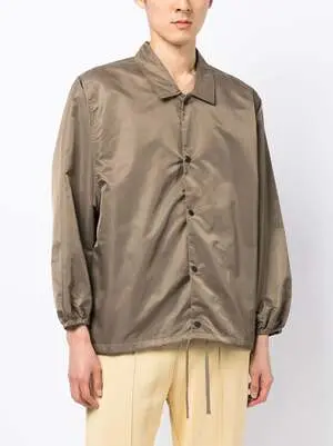 Fear Of God 1977 Logo Print Shirt Jacket - Brown