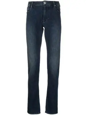 Emporio Armani Low-rise Skinny Jeans - Blue