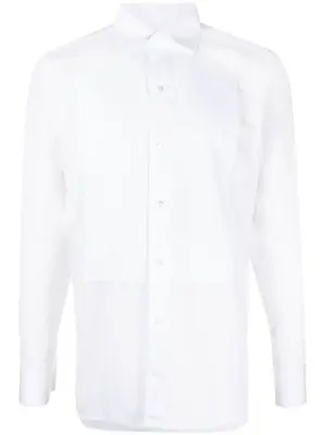 Zegna Panelled Evening Shirt - White
