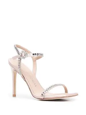 STUART WEITZMAN 100mm Crystal-embellished Open-toe Sandals