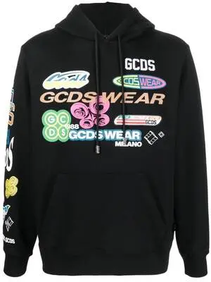 Gcds Logo-print Drawstring Hoodie
