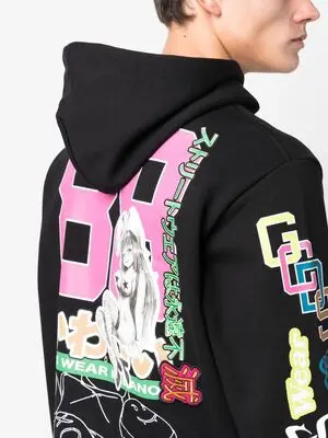 Gcds Logo-print Drawstring Hoodie