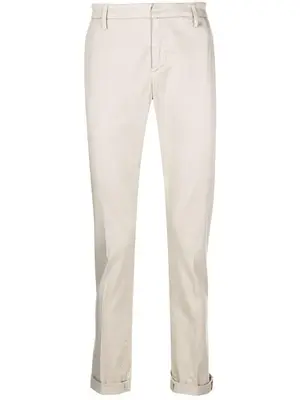 DONDUP Slim-fit Chino Trousers - Neutrals